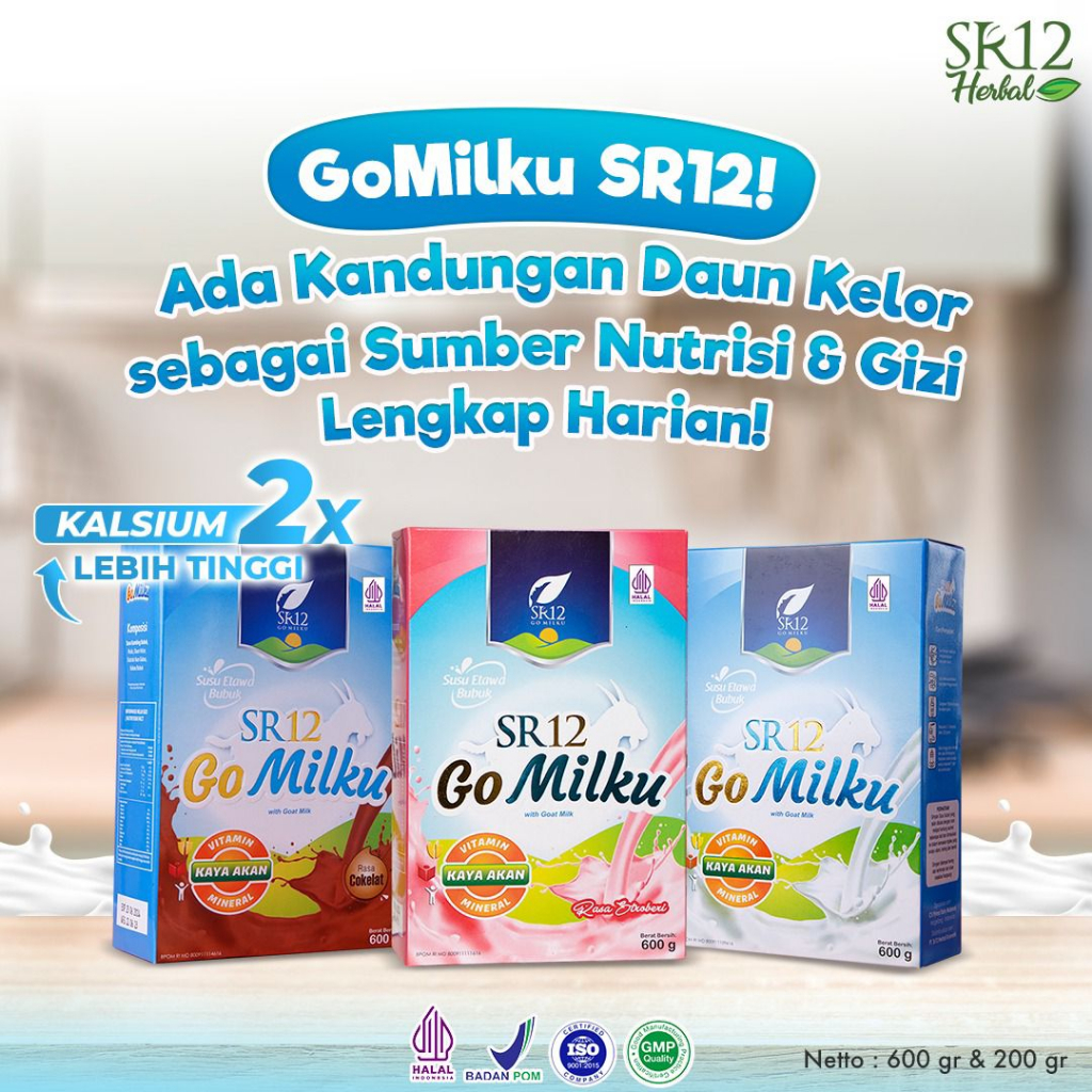 Jual SR12 GoMilku Susu Kambing Etawa Premium 200 gr | Shopee Indonesia