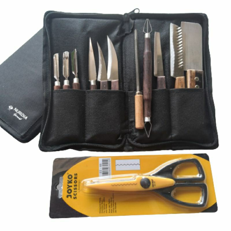 Jual Pisau garnish set lengkap ukir buah carving hias tumpeng termurah ...