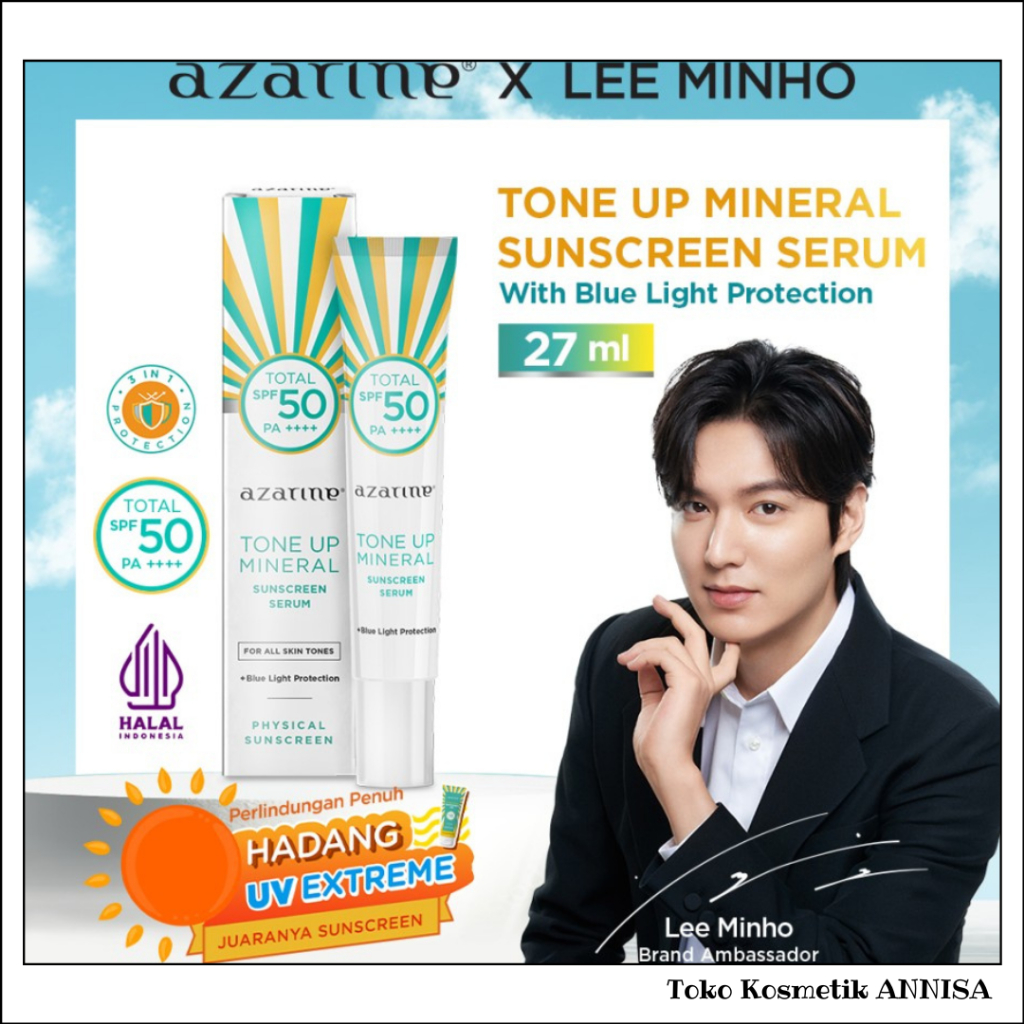 Jual AZARINE Tone Up Mineral Sunscreen Serum | Shopee Indonesia
