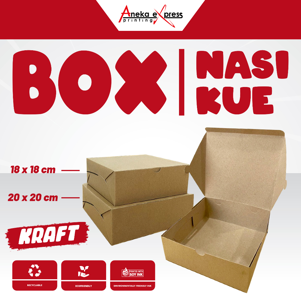 Jual Dus Box Kue 18 x 18 dan 20 x 20 | Box Nasi Katering | Box Snack ...