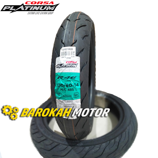 Jual CORSA TUBLES SCOOTER PLATINUM R46 SOFT COMPOUND RACING TUBELESS ...