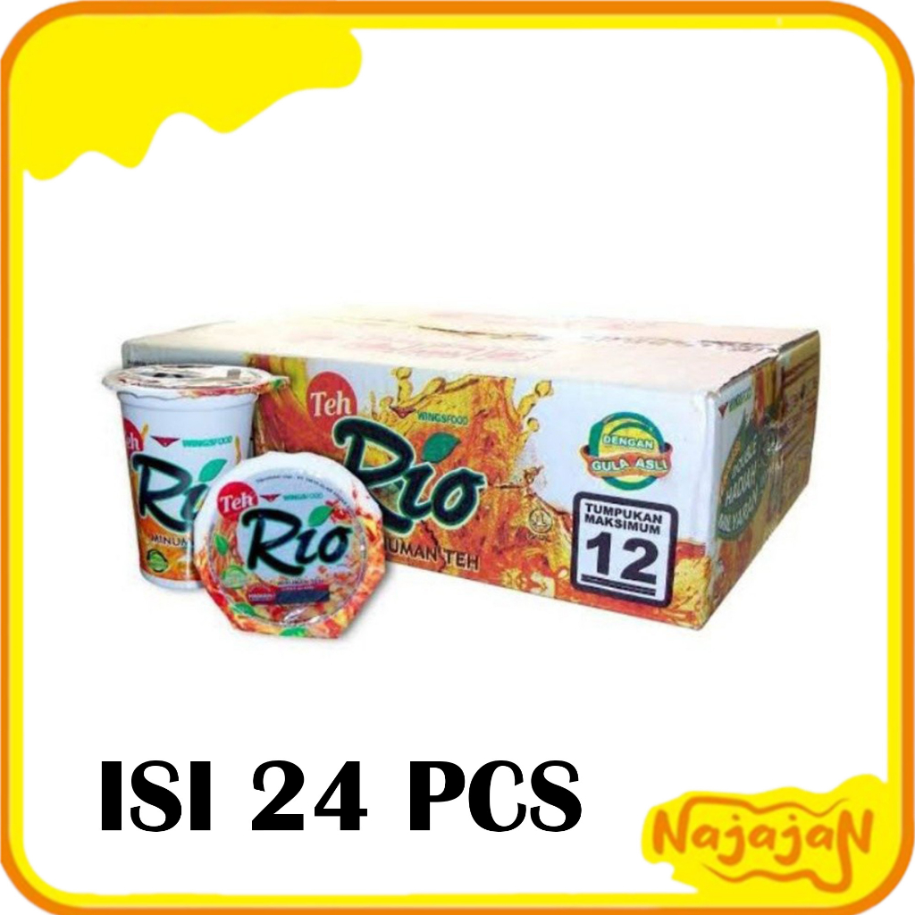 Jual Teh Rio 180 ml 1 Dus Isi 24 Pcs | Shopee Indonesia