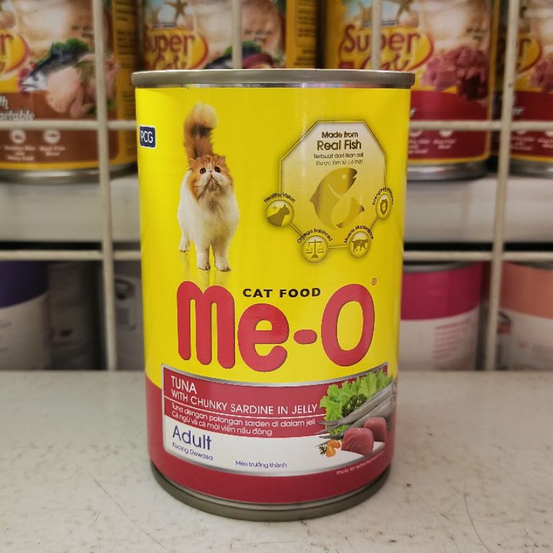Jual Makanan Kucing Meo Kaleng Tuna With Chunky Sardine In Jelly 400G ...