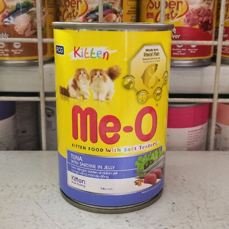Jual Makanan Kucing Meo Kaleng Kitten Tuna With Sardine In Jelly 400G ...