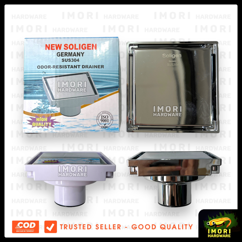 Jual SOLIGEN Saringan Got Stainless SUS 304 Floor Drain Kotak Afur Avur ...