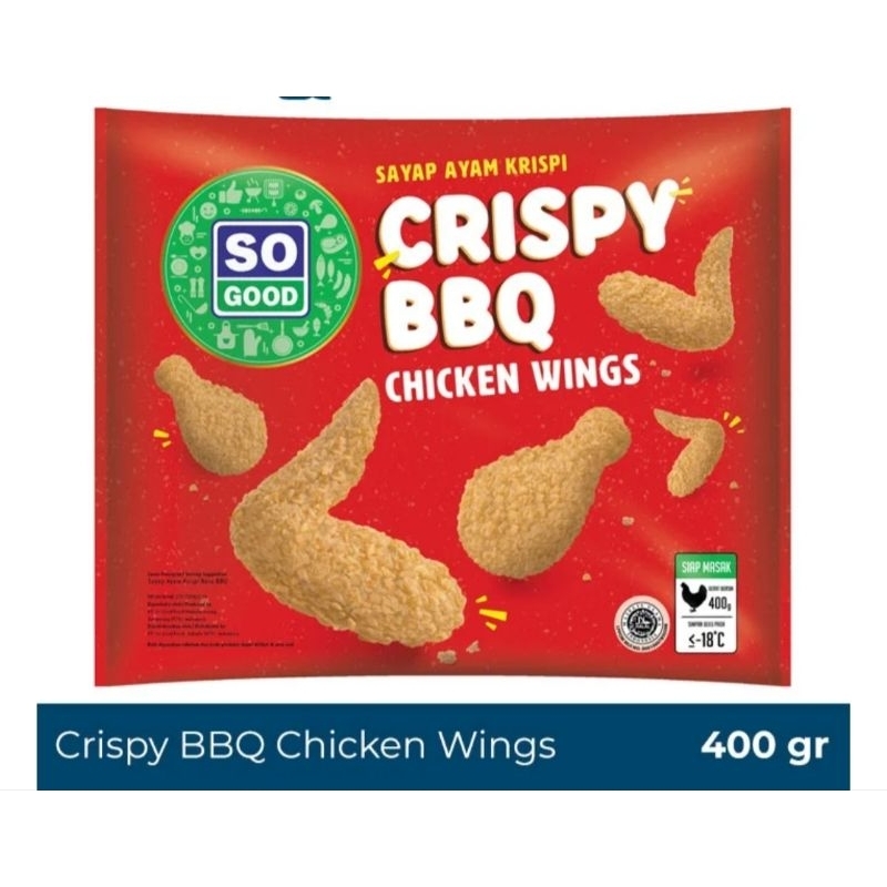 Jual So Good Crispy BBQ Chicken Wings 400gr | Shopee Indonesia