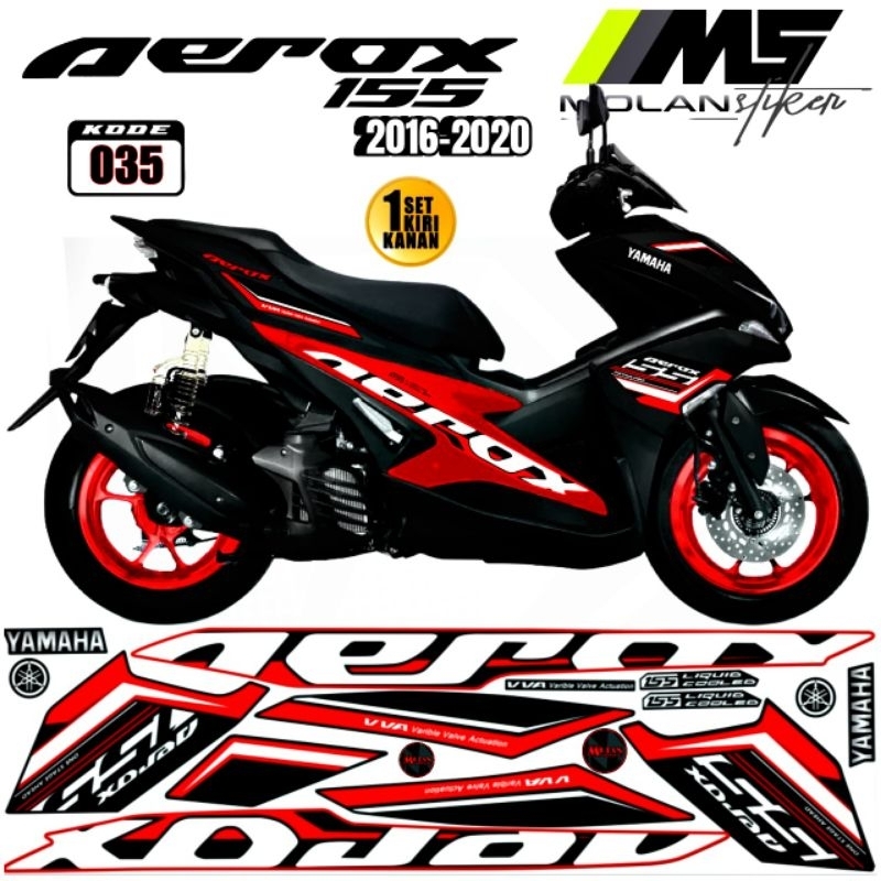 Jual Decal Sticker Striping Variasi Aerox Old Aerox 155 Old 2016-2019 ...