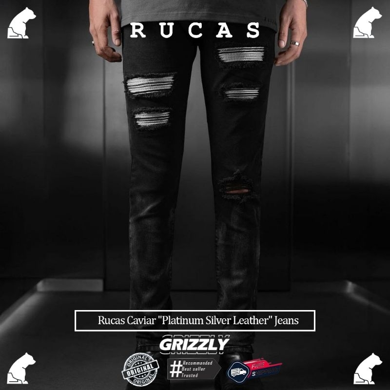 Jual [ORIGINAL Rucas Season 13 Caviar Platinum Silver Leather | Rucas ...