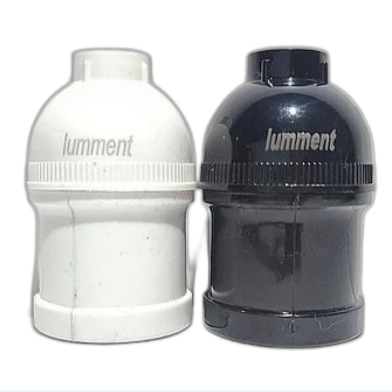 Jual FG 6702 Fitting Gantung E27 Fiting Lampu Listrik Hitam Putih Pin Kuningan SNI - Lumment ...