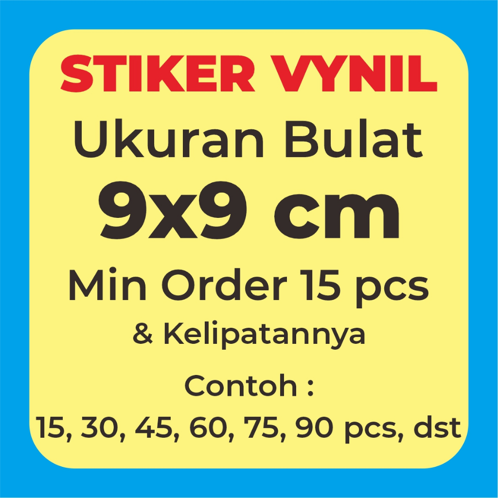 Jual Sticker Vynil Label Stiker botol minum anti air sticker tahan air ...
