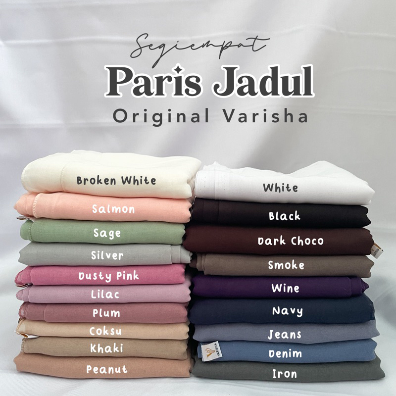 Jual SEGIEMPAT PARIS JADUL / JILBAB PARIS LEGENDARIS ORI BY VARISHA | Shopee Indonesia