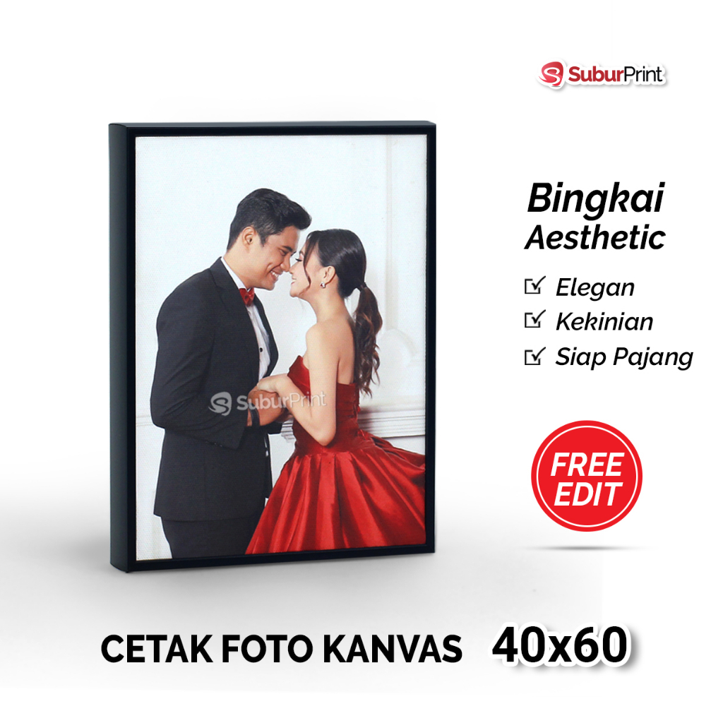 Jual Print Cetak Foto Kanvas Bingkai Minimalis Aesthetic Ukuran 40x60 ...