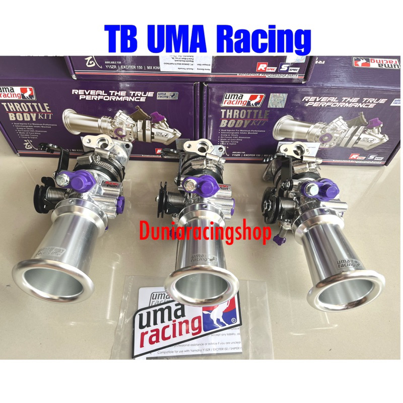 Jual THROTTLE Body Kit TB UMA Racing intek double lubang injektor ...