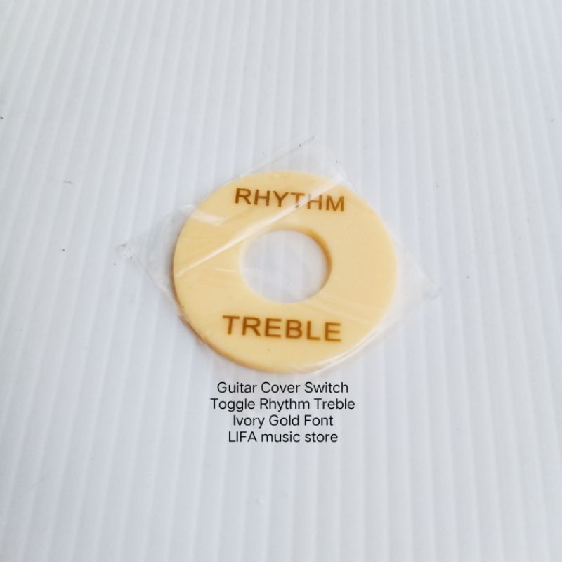 Jual Guitar Cover Switch Toggle Rhythm Treble Ivory Gold Font | Shopee ...