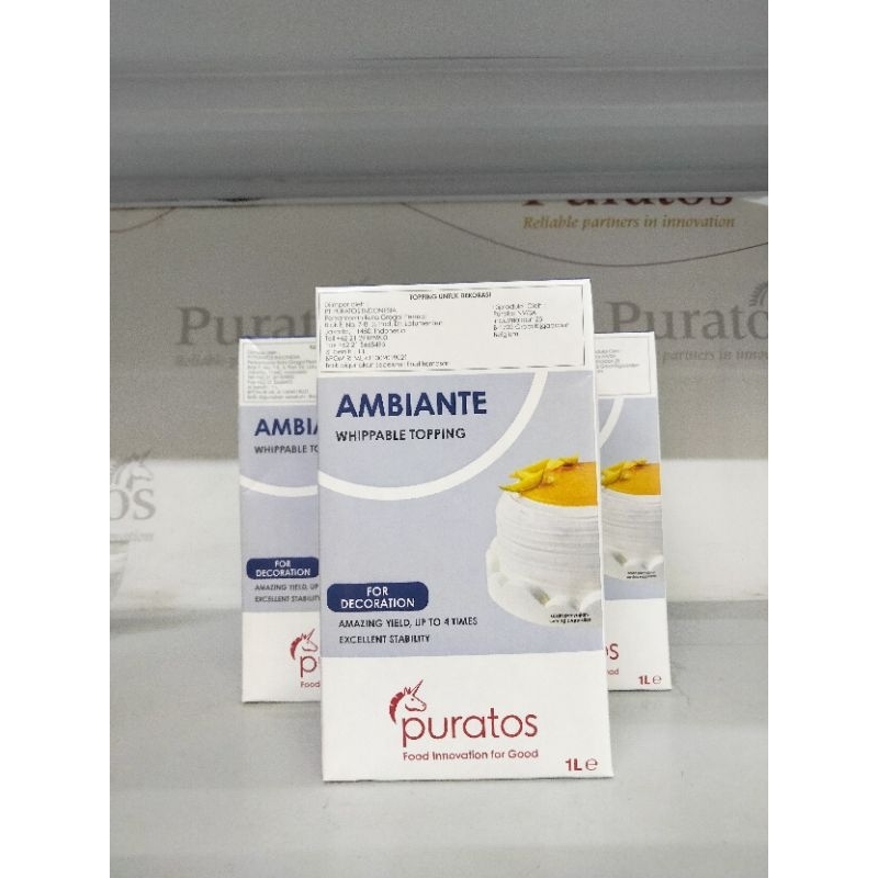 Jual Whipping Ambiante Puratos 1L (Gratis MRJELLY Ekonomis 1 Sachet ...