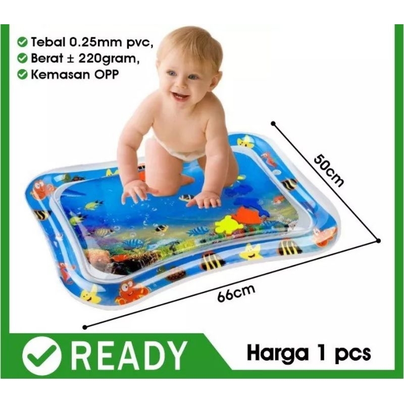 Jual Baby Kids Water Play Mat Inflatable Infants Tummy Time Playmat Toy ...