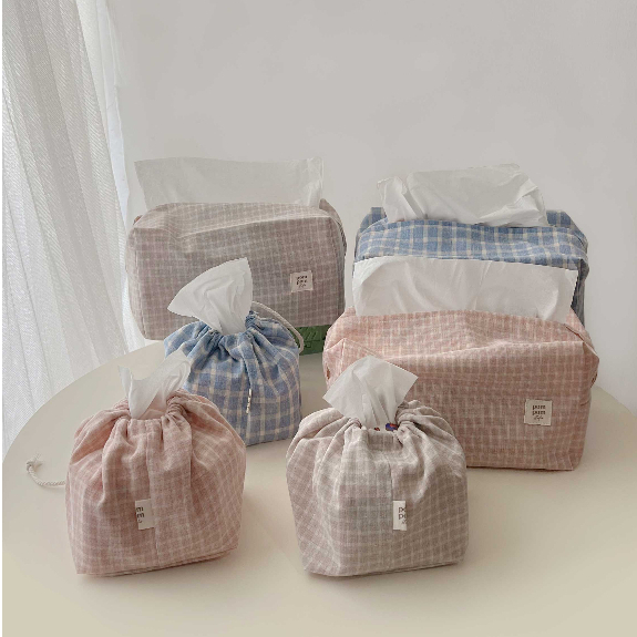 Jual CLO - Linen Tissue Case | Pompom studio | Hazel | Shopee Indonesia