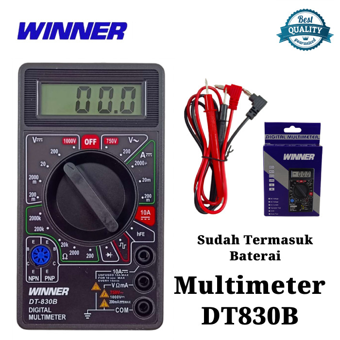 Jual Multimeter Digital WINNER DT830B Tester DT 830 B Avometer DT-830B ...