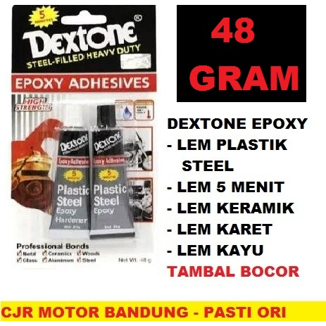 Jual Lem Sambung Besi Plastik DEXTONE Plastic Steel 48 gr | Shopee ...