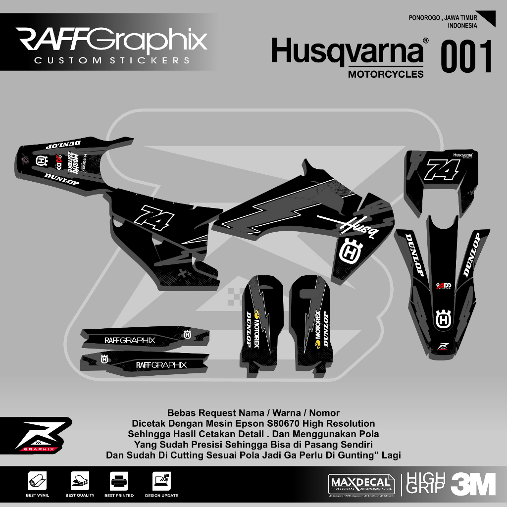 Jual DECAL HUSQ TE 300 2020 UP | Shopee Indonesia