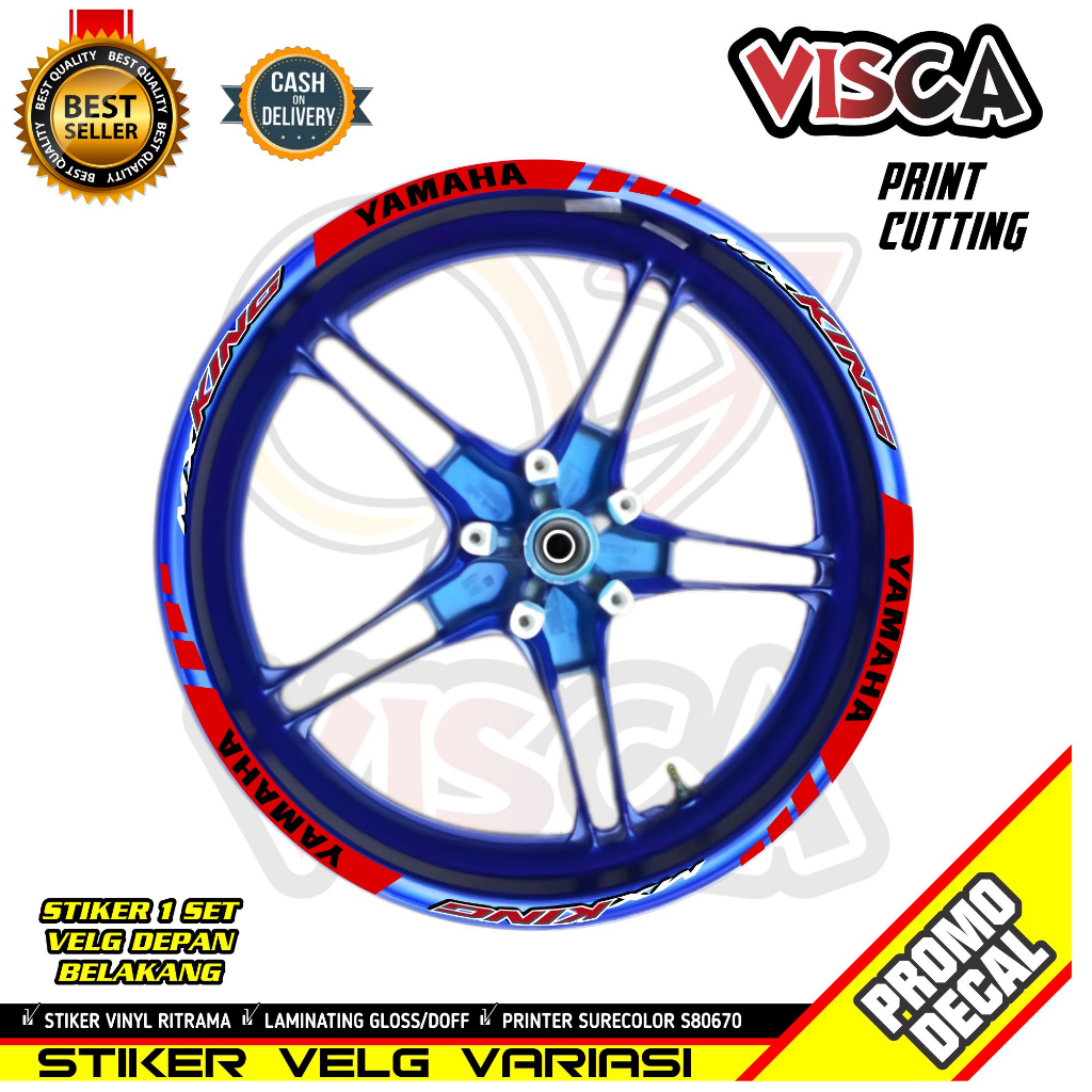 Jual Stiker Velg List Velg Motor Stiker Velg Sticker Velg MX KING 01 ...