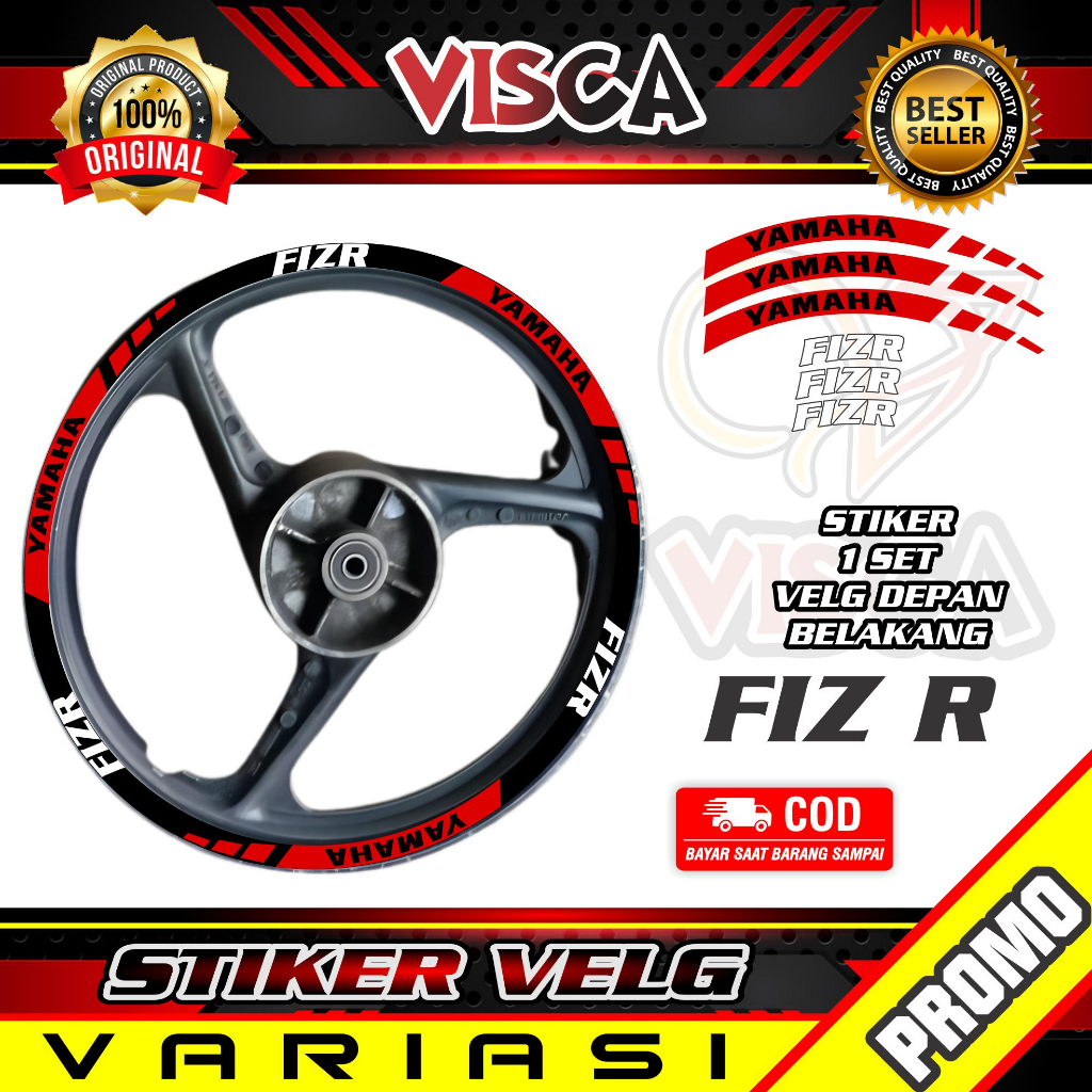 Jual Stiker Velg List Velg Motor Stiker Velg Sticker Velg FIZ R ...