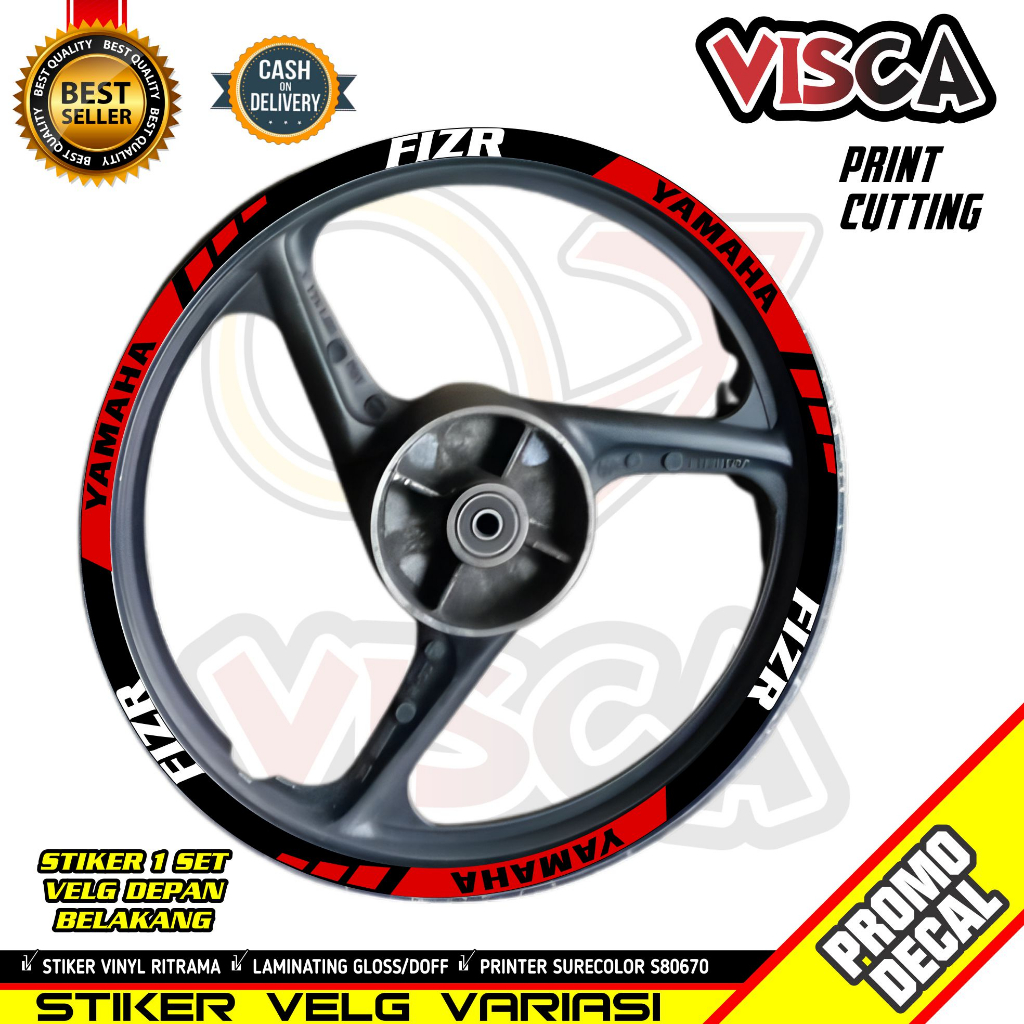 Jual Stiker Velg List Velg Motor Stiker Velg Sticker Velg FIZ R ...