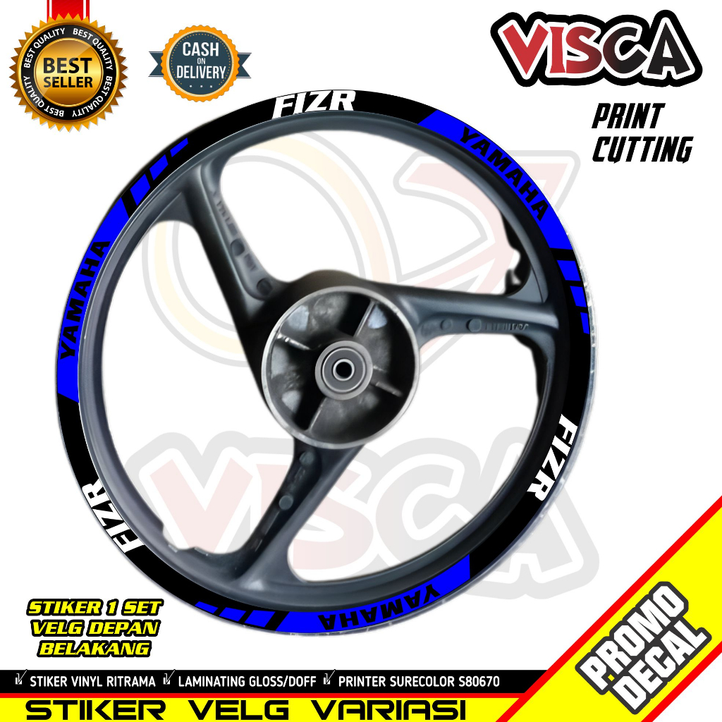 Jual Stiker Velg List Velg Motor Stiker Velg Sticker Velg FIZ R ...