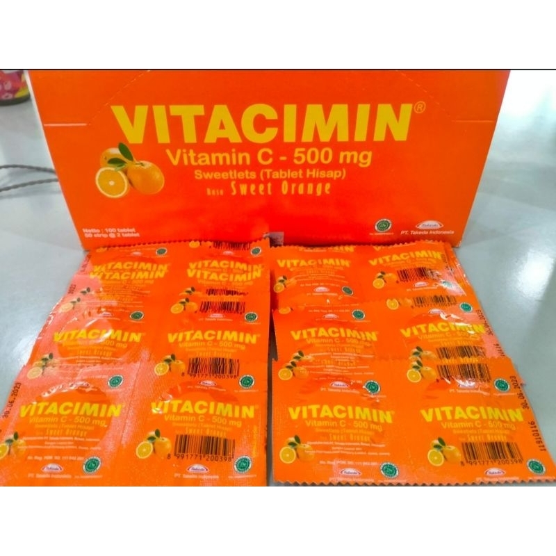 Jual Vitacimin orange 100tab 50 strip | Shopee Indonesia