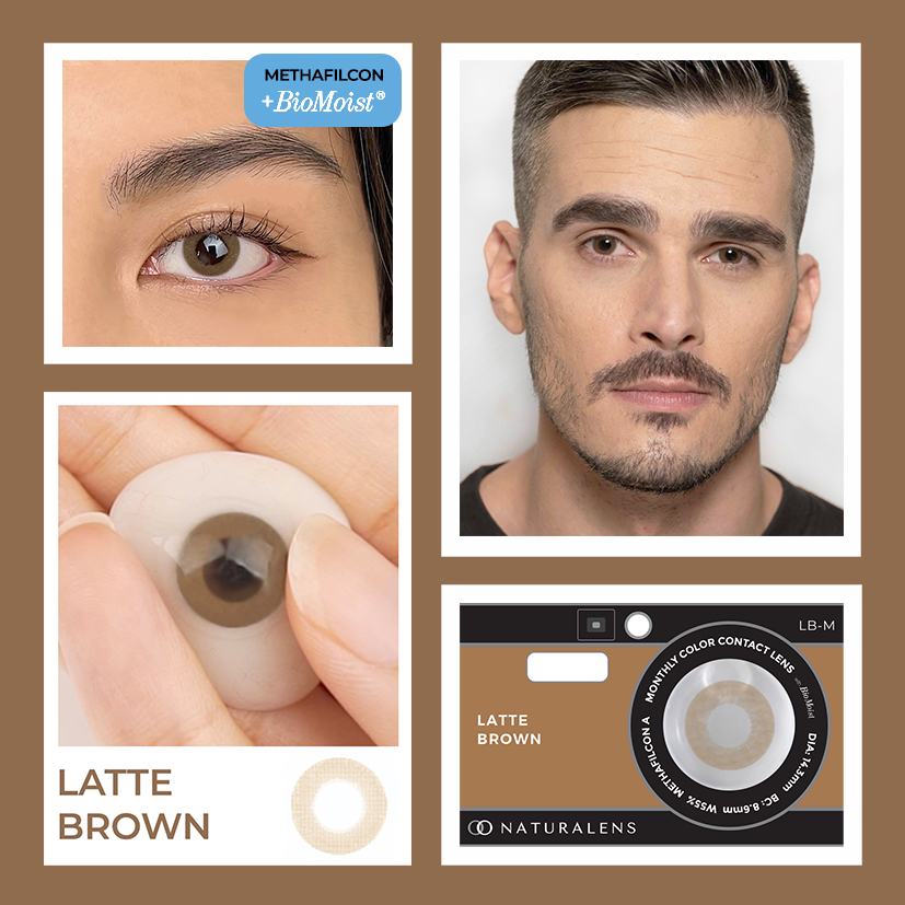 Jual Naturalens Latte Brown Monthly Softlens Biomoist (1PC/SEBELAH ...
