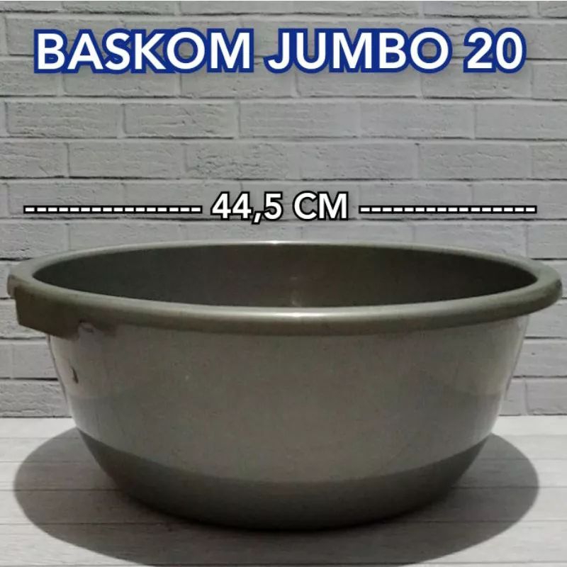 Jual BASKOM PLASTIK BESAR UKURAN 20 JUMBO - ADONAN KUE 17 LITER ...