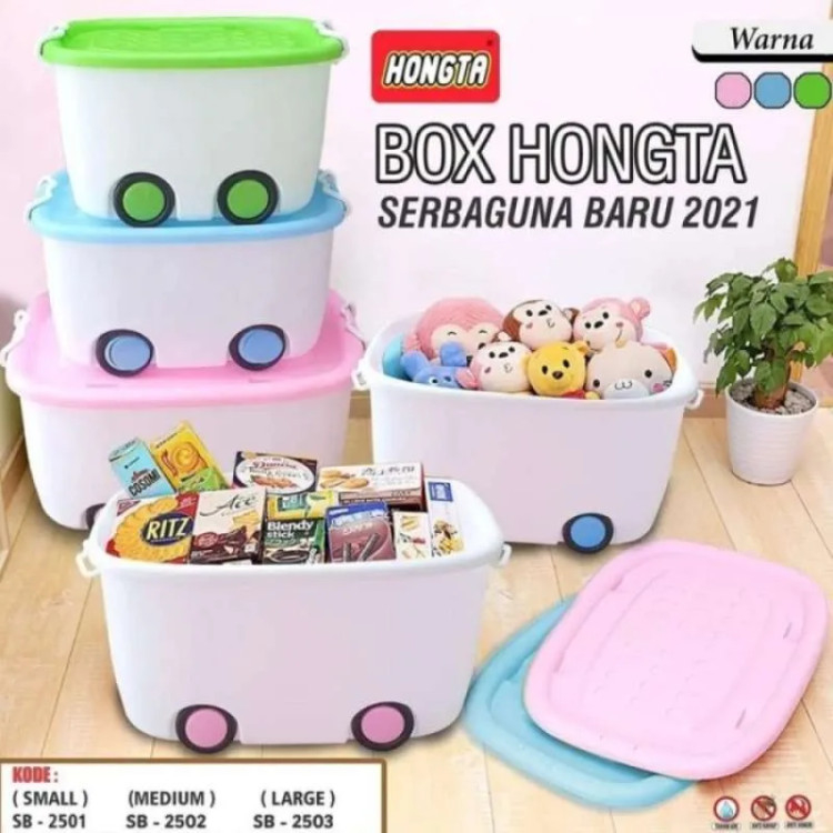 Jual Storage Box Serbaguna Dengan Roda uk M - L Merk Hongta | Shopee ...