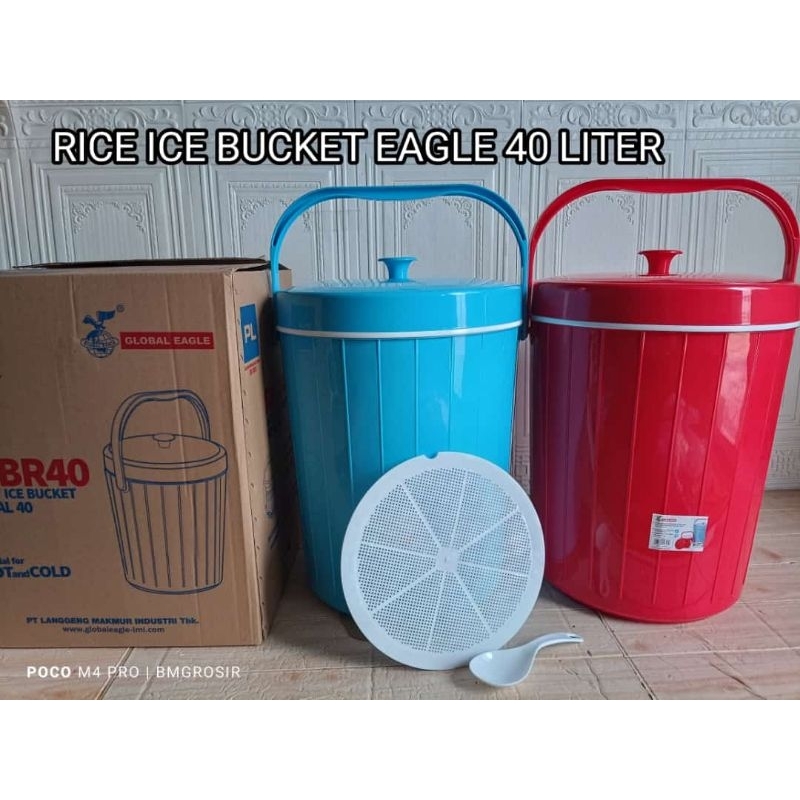 Jual rice ice bucket bos nasi royal eagle 40 liter | Shopee Indonesia