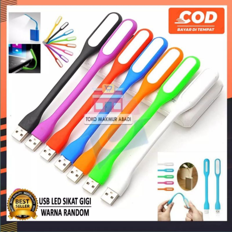 Jual Lampu USB LED Flexible Portable LED Senter Model Sikat Gigi Lampu Baca | Shopee Indonesia