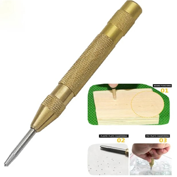 Jual Alat Penanda Tanda Titik Lubang Pelubang Bor Besi Logam Bit Kayu ...