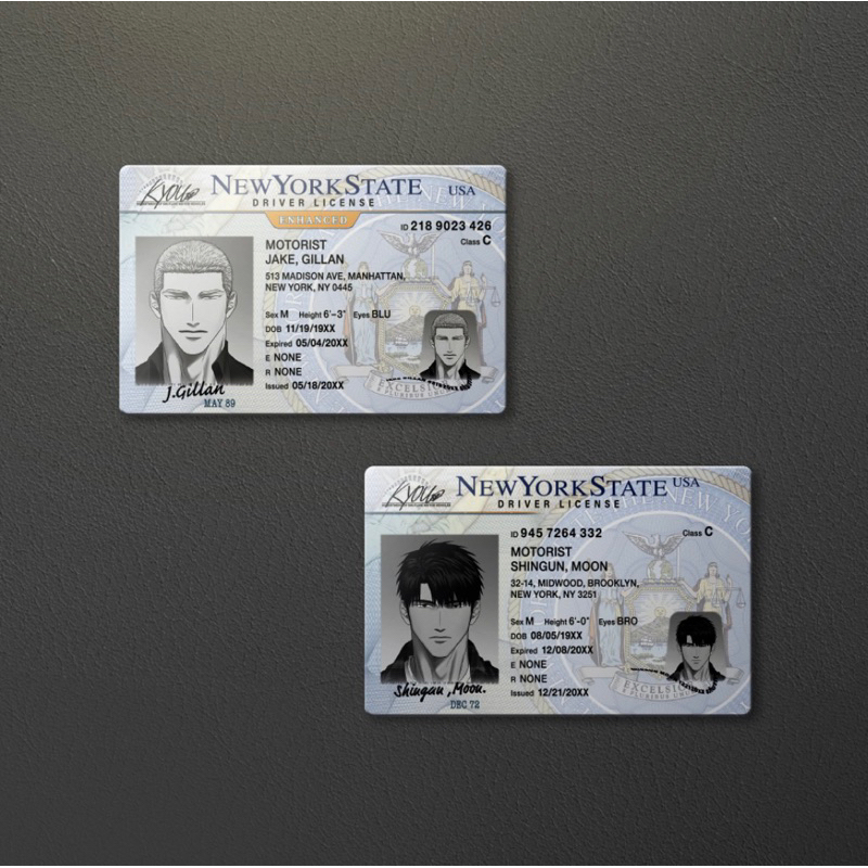 Jual Shutline Driver’s License Set Moon Shingun Jake Gillan Lezhin ...