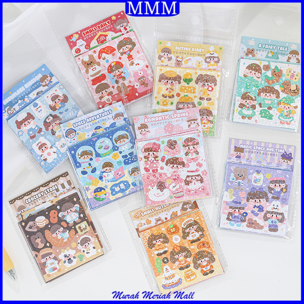 Jual MMM Sticker Waterproof Isi 10 Lembar Karakter Hewan Stiker ...
