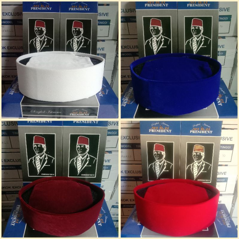 Jual (GROSIR) PECI PRESIDENT WARNA MARON PUTIH BIRU MERAH CABE KOPIAH ...