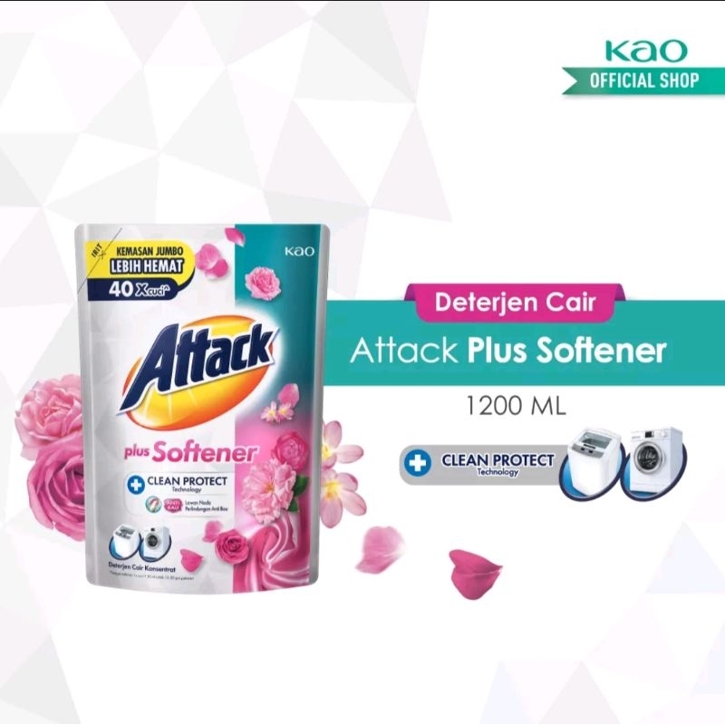 Jual BACA DESKRIPSI PRODUK, Attack Plus Softener Deterjen Cair Semua ...