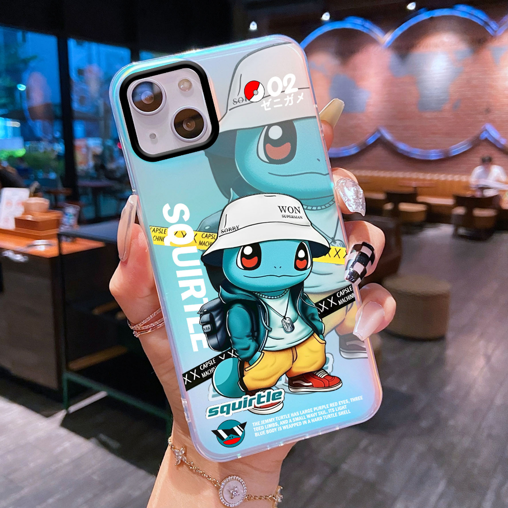 Jual [1629] Casing HOLOGRAM AURORA SQUIRTLE For IP 7 7+ 8+ 11 PRO MAX ...