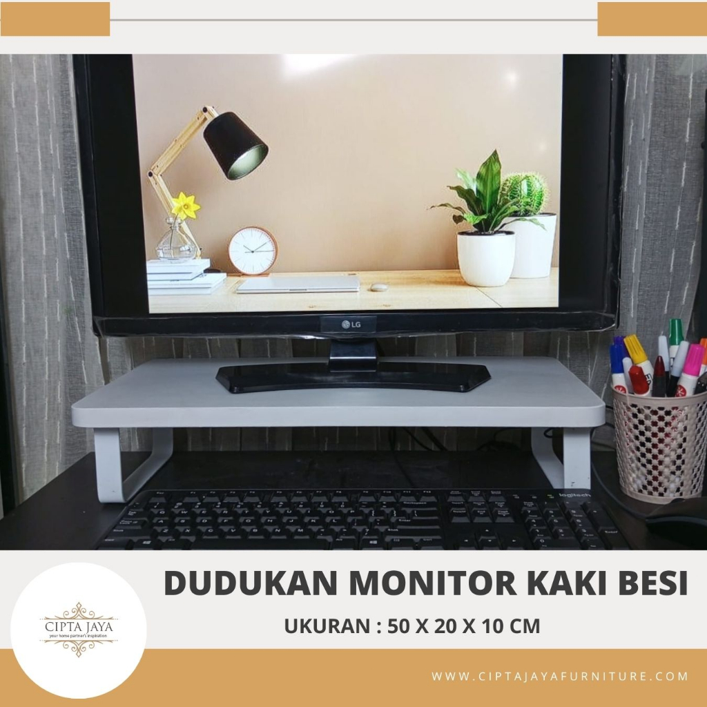 Jual Monitor Stand Rak Monitor Tatakan Monitor Komputer Meja Monitor ...