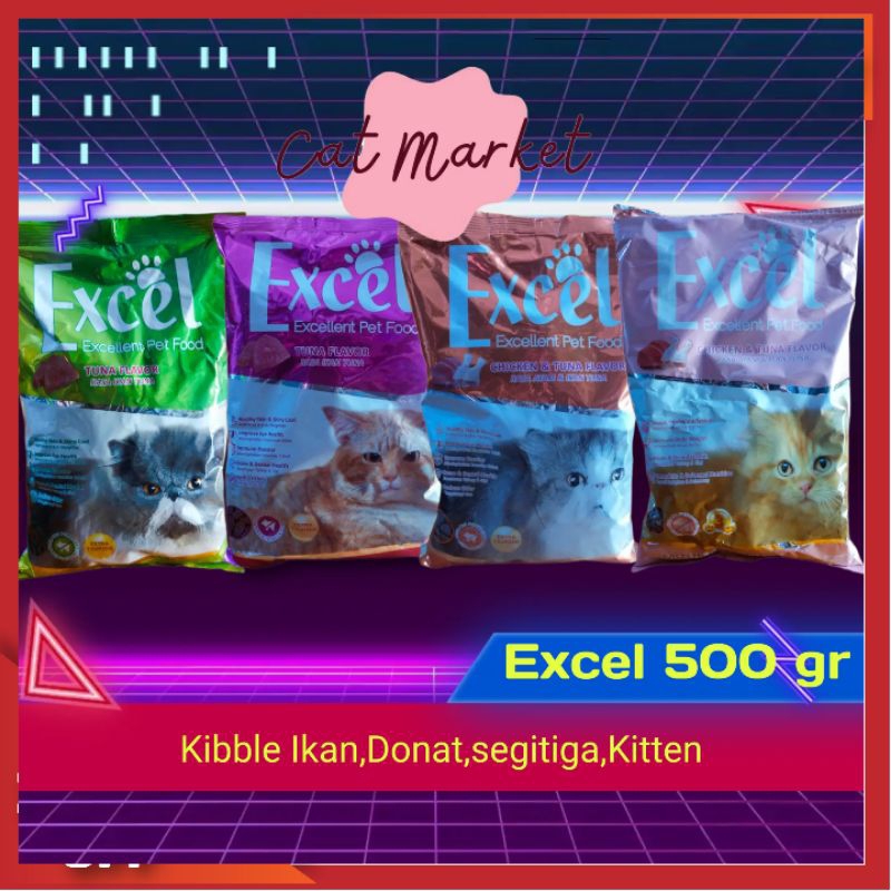 Jual Excel cat food 500 gr | Shopee Indonesia