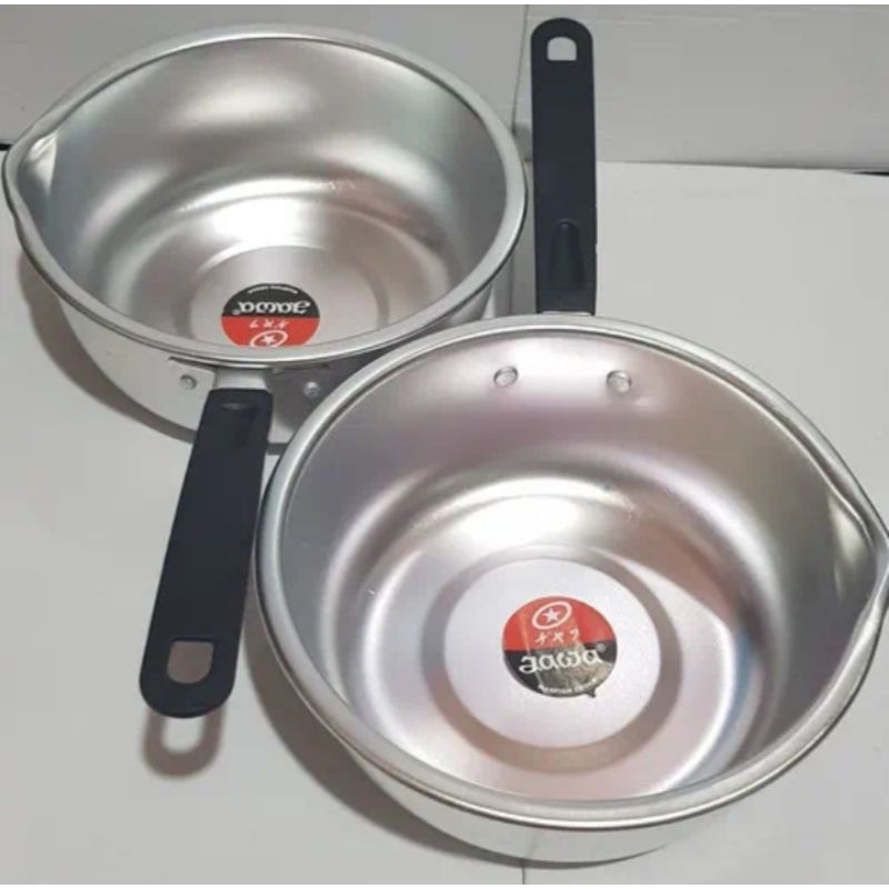 Jual panci Jawa /panci gagang rebus air masak mie 18 cm bahan aluminium ...