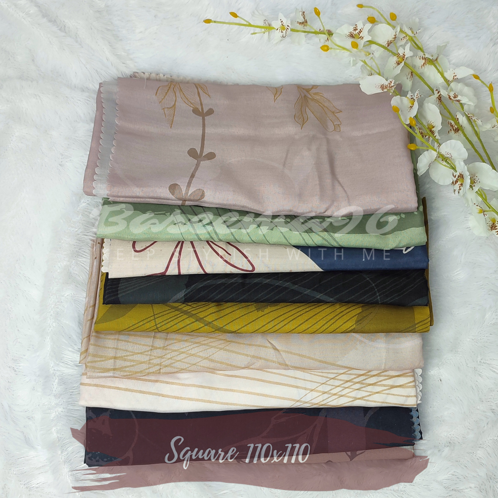 Jual BASEEMA96 - Hijab Motif Voal Branded Sublime Hijab Voal Motif ...
