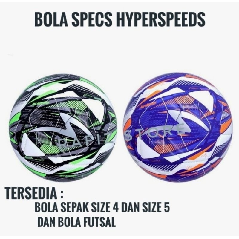 Jual Bola Sepak SPECS Hyperspeeds. Bola Sepak Size 5' Size 4 dan Futsal ...