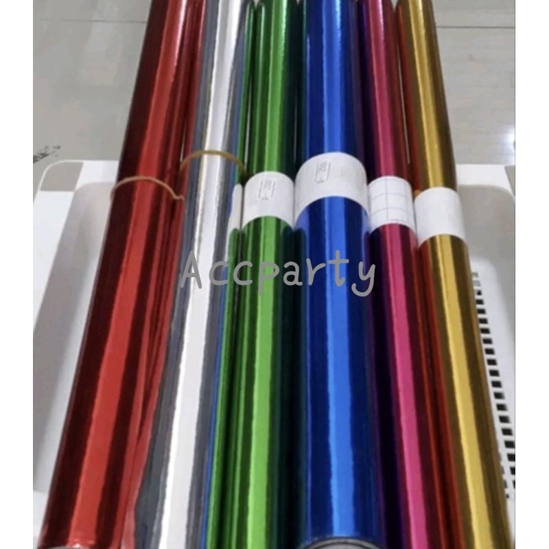 Jual Kertas Metalik / Kertas Mas / Kertas Kado (50lmbr) | Shopee Indonesia