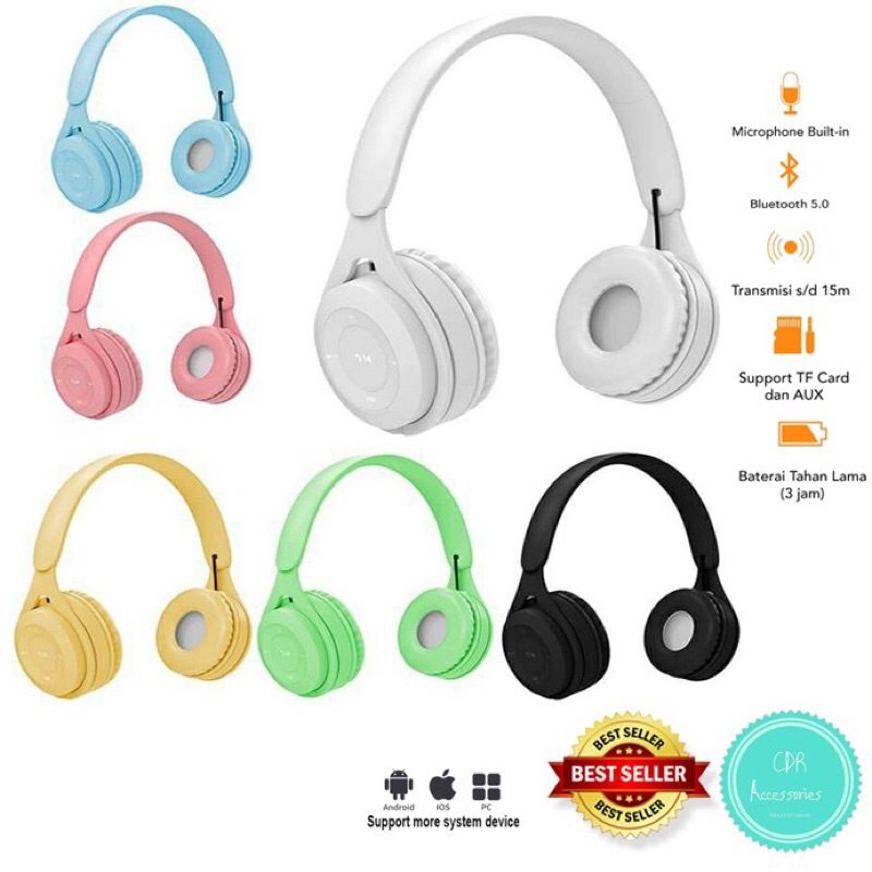 Jual Headset Bluetooth Bando Macaron Y08 Headphone Super Bass Stereo Macaron | Shopee Indonesia