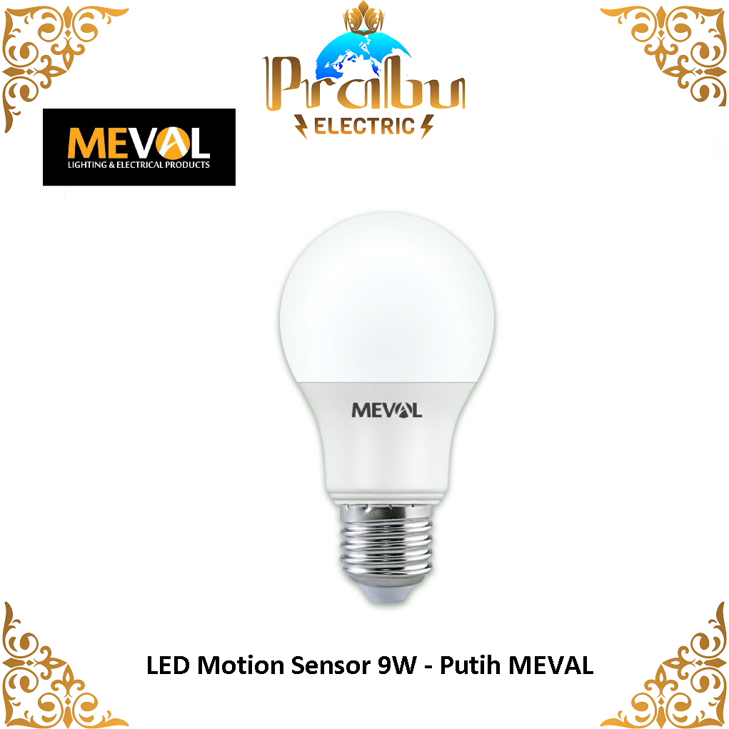 Jual Lampu LED Motion Sensor 9W - Putih MEVAL Lampu LED sensor gerak ...