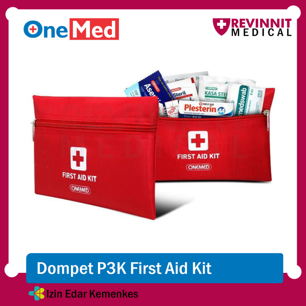 Jual Dompet First Aid Kit + Isi Onemed / Kotak P3K Perawatan Luka Pouch ...