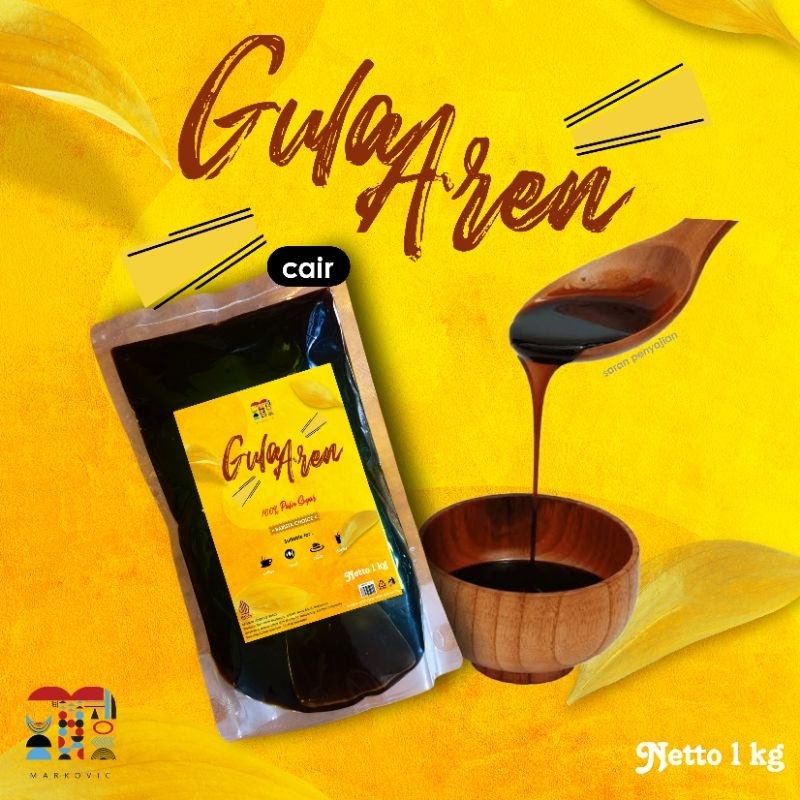 Jual Gula Aren Cair Murni Pouch 1 kg - Palm Sugar Cair | Shopee Indonesia